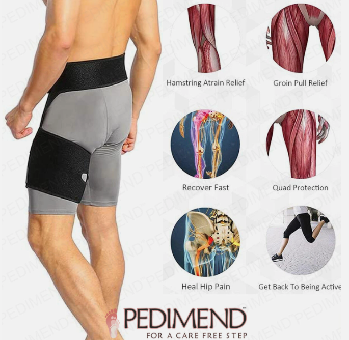 Groin Compression Sleeve Sciatica Pain Relief Support Men Women (1 PC ...