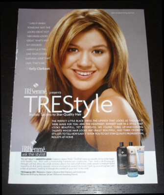 TRESEMME Hair Products 4-Pg Print Ad 2004 KELLY CLARKSON Mila Kunis ...