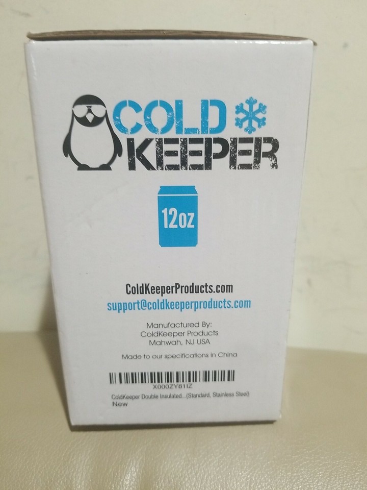 New 12oz Can Beer Cooler Keeper Insulator Holder Cold Vacuum Stainless ...