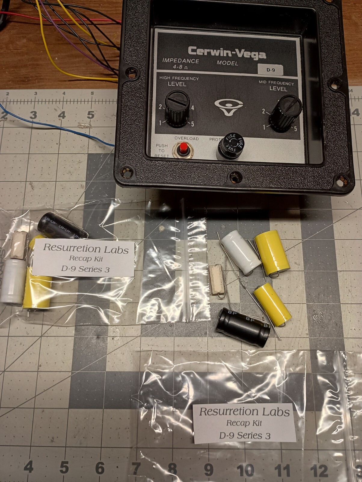 Cerwin Vega D9 Crossover Re-cap Kit For Series 3 ( 1 Resistor) | eBay