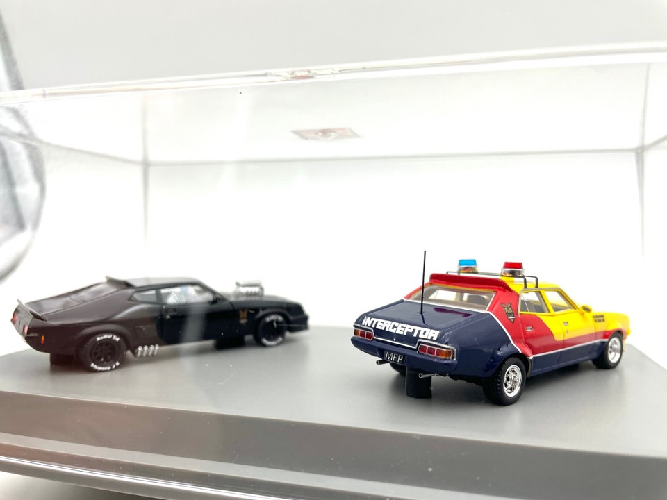 ACE 1/64 MAD MAX INTERCEPTOR & MFP TWIN SET FORD FALCON SUPERCHARGED ...