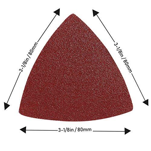 Triangle Oscillating Multi Tool Sanding Pads 60Pcs 3-1/8 Inch ...