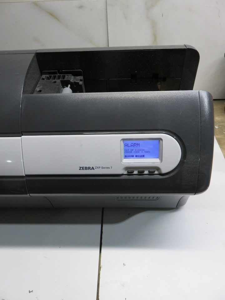 Zebra ZXP7 Z72 Dual Side ID Card Badge Printer Z72-000C0000US00- POWERS ...