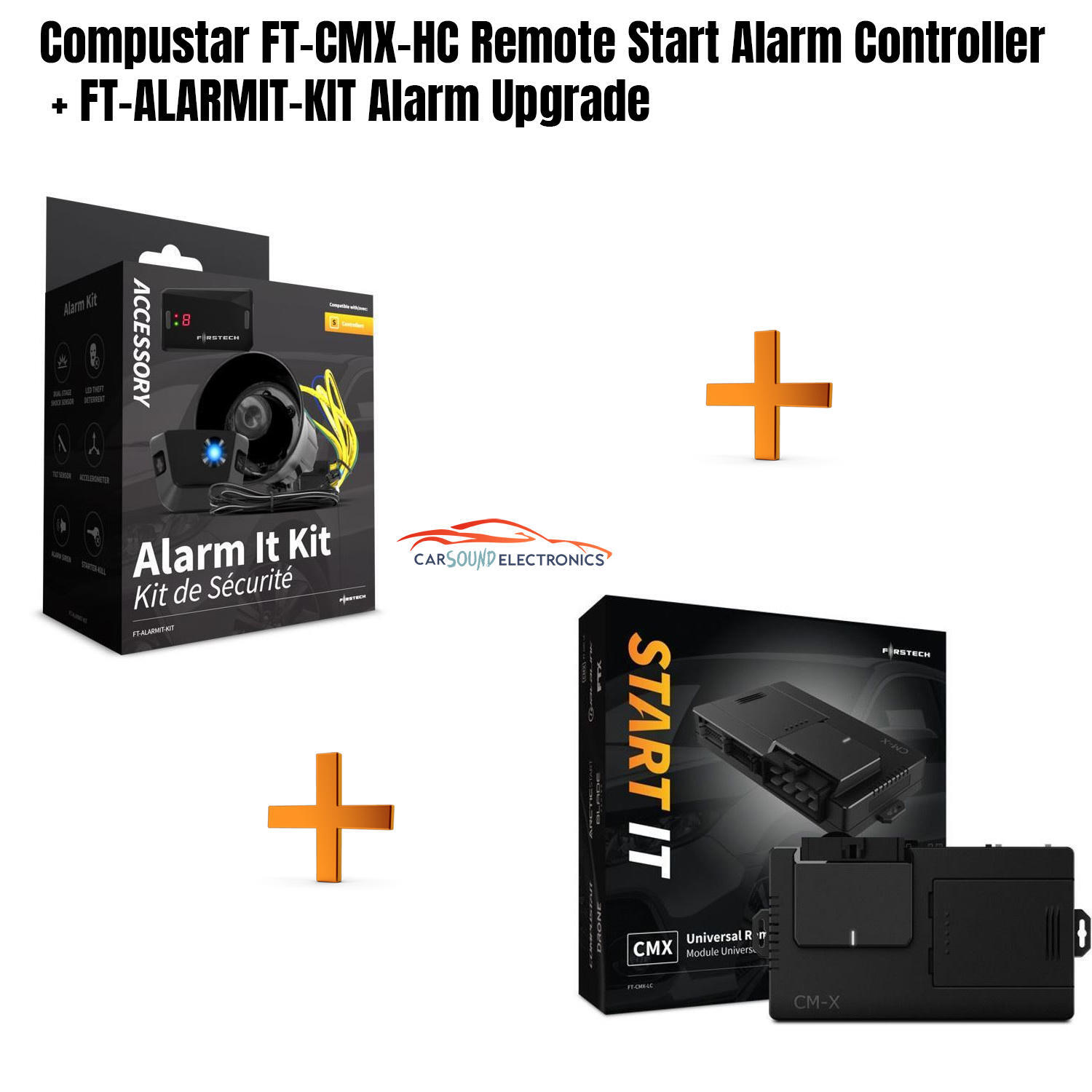 Compustar FT-CMX-HC Remote Start Alarm Controller + FT-ALARMIT-KIT ...