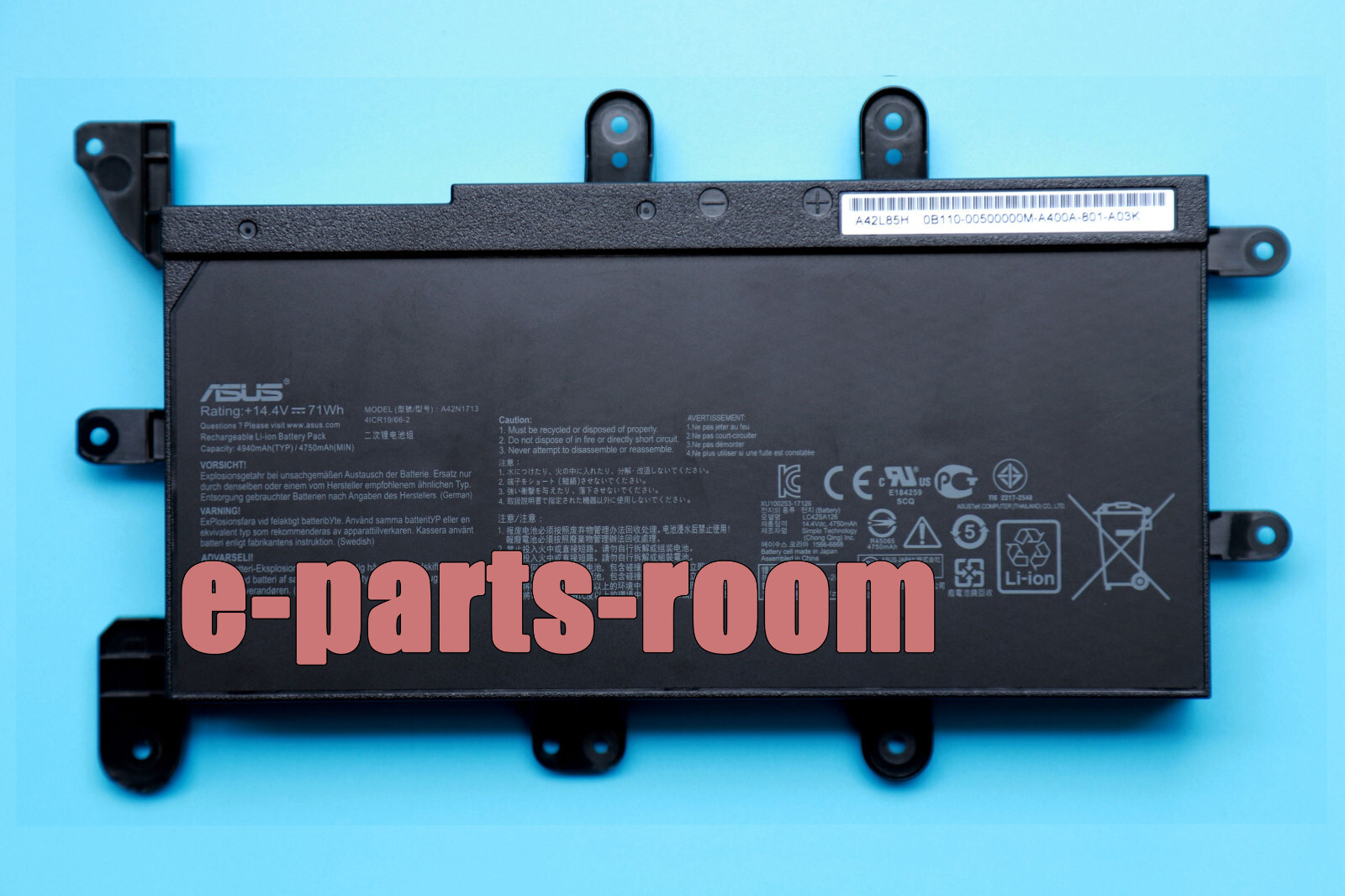 New Genuine A42N1713 Battery for Asus ROG G703GI G703VI G703GS G7A G7BI ...