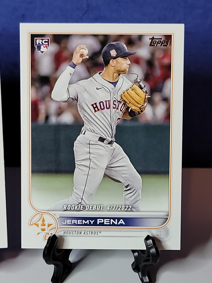 Jeremy Pena RC Lot x 2 - 2022 Topps Update #US253 + Rookie Debut #US276 ...