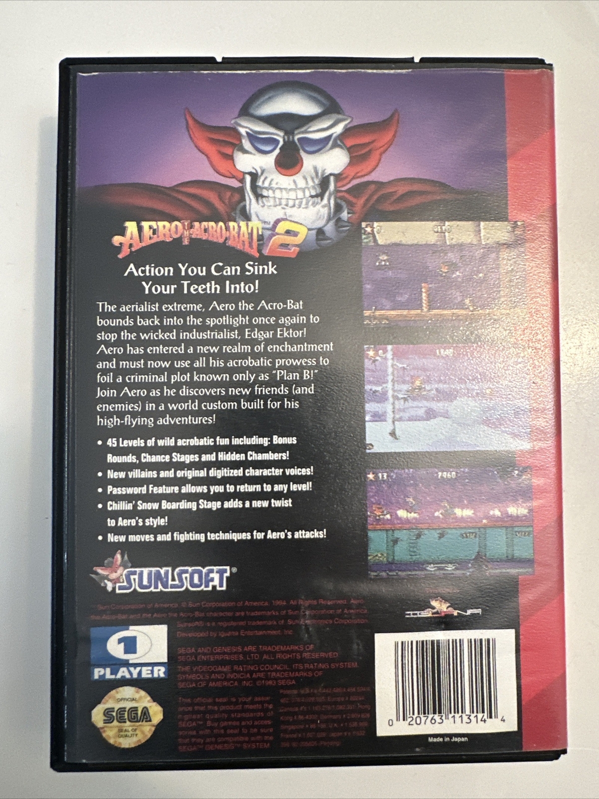 Aero the Acrobat 2 (Sega Genesis, 1994) for sale online | eBay