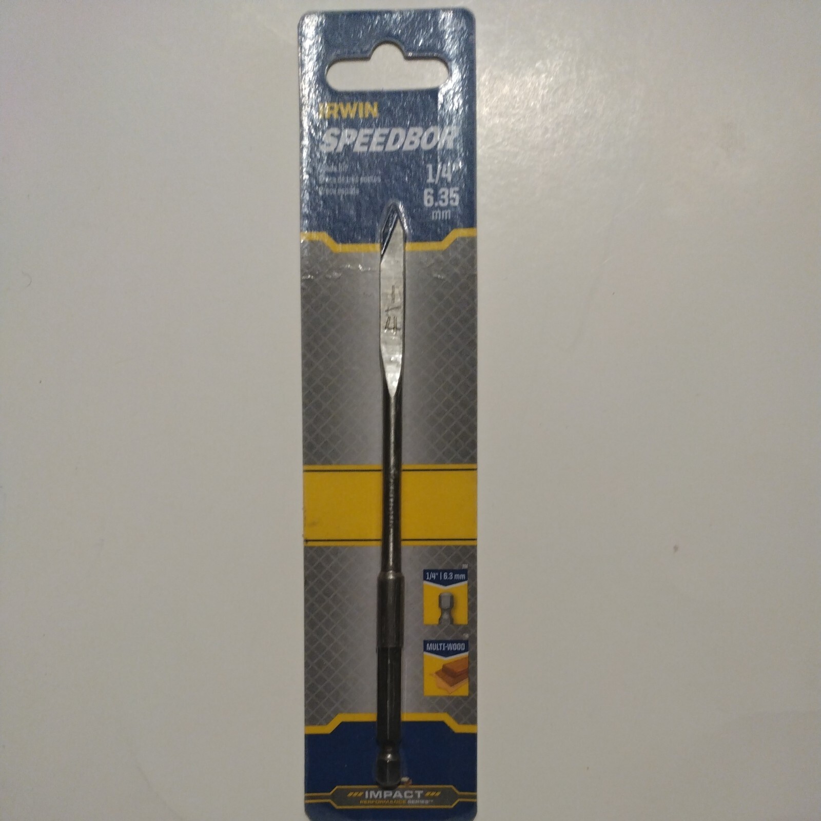 1/4" x 6" Irwin #88804 Spade Bit Speedbor Impact Drill Bit | eBay