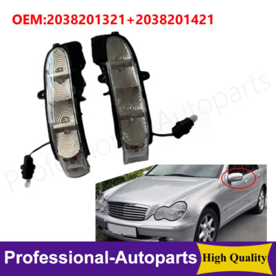 1Pair L+R Side Mirror Turn Signal Light For Benz W211 E E320 W463 E500 ...