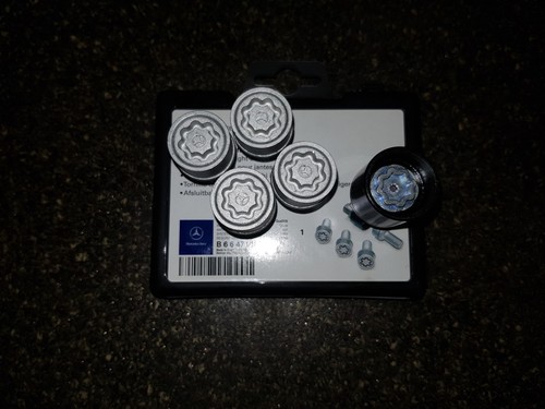 Mercedes-Benz A, B, CLA, GLA, C-Class Alloy wheel locking bolts set ...