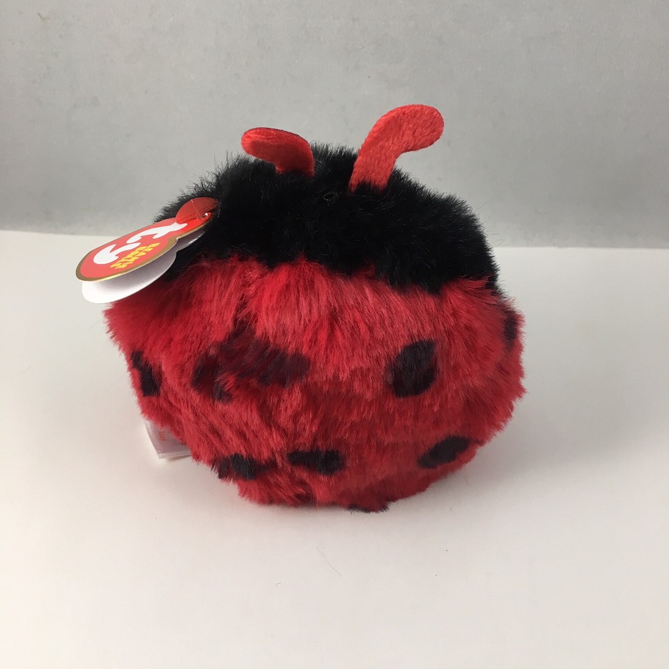 Ty Puffies (Beanie Balls) - IZZY the Ladybug (4 inch) Plush Toy NEW ...