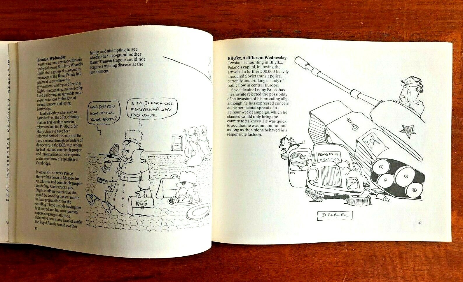 Vintage 'THE BOOK OF THE YEAR' Cartoons by Patrick Cook - Financial ...