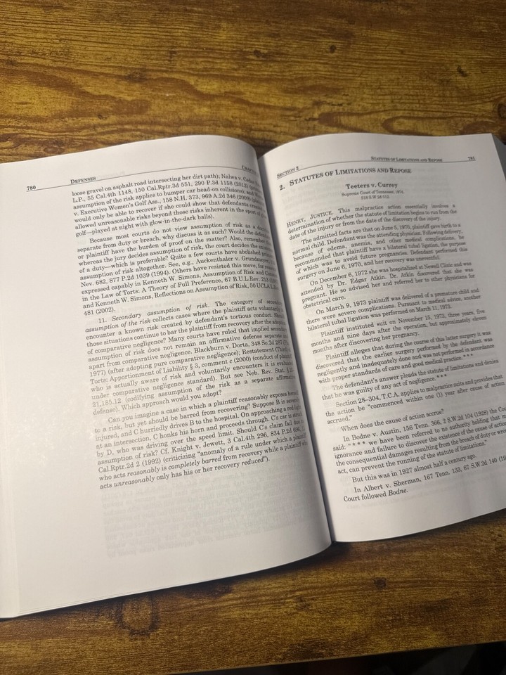 Torts Prosser, Wade, and Schwartz Fifteenth Edition University Casebook ...