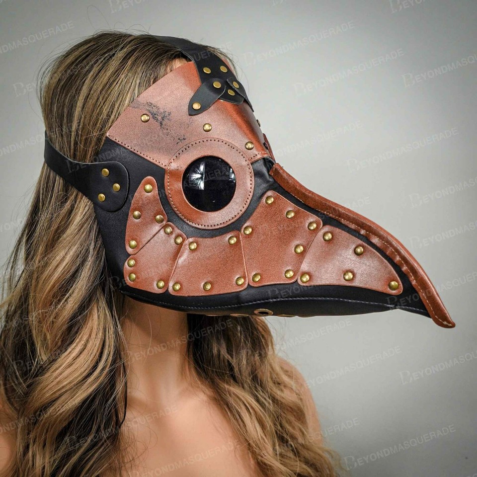 Plague Doctor Mask Long Nose Raven Bird Mask for Halloween Cosplay ...