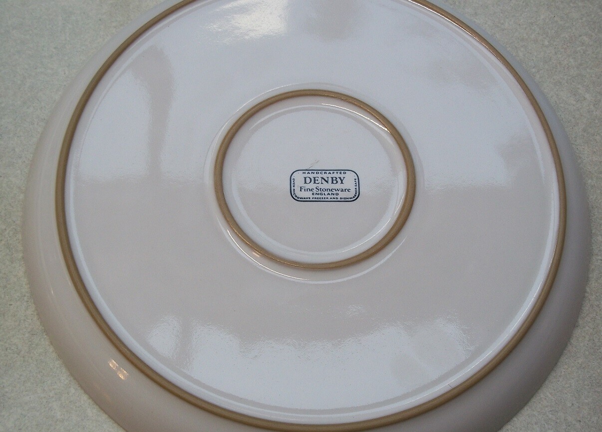 DENBY Dauphine Encore Coupe Coloroll DINNER PLATE 10 1/8 inches across ...