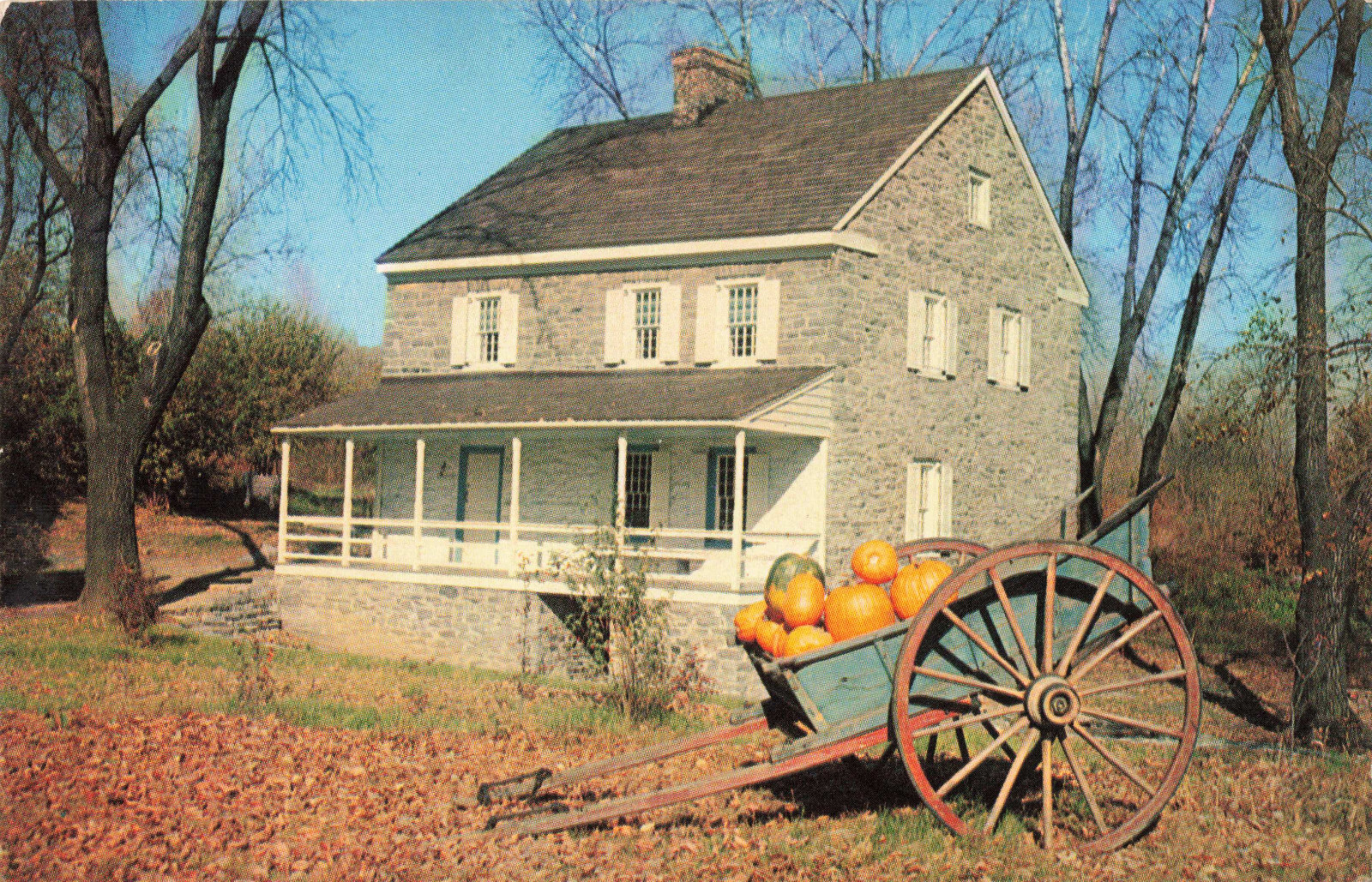 Postcard Maryland Hagers Fancy Capt Jonathan Hager Fieldstone House ...