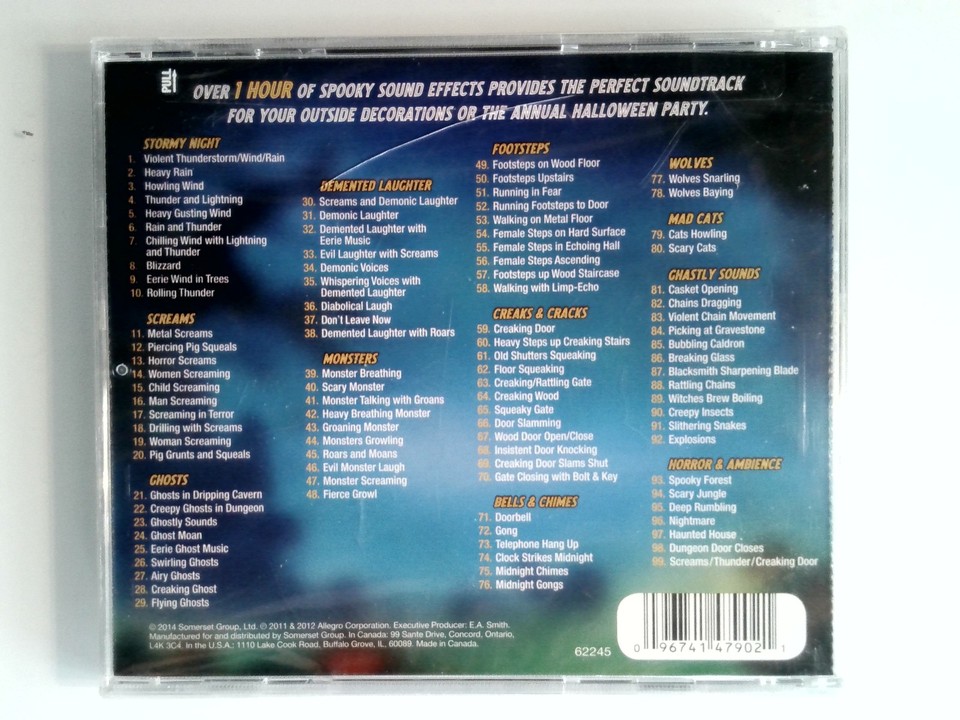 Spooky Sound Effects - Halloween CD (2000) New Sealed | eBay