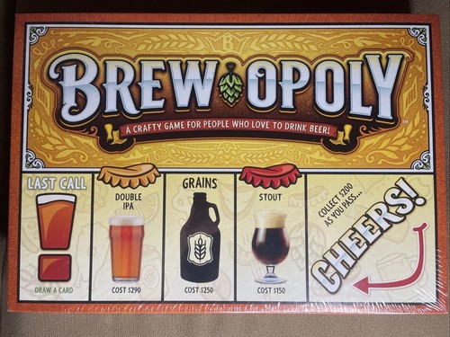 Brew-Opoly Monopoly Beer Board Game Brewopoly - FACTORY SEALED NEW | eBay
