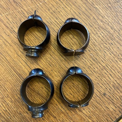 Vintage Buehler Split Scope Rings 1" Low Mount Height Two Sets Red ...