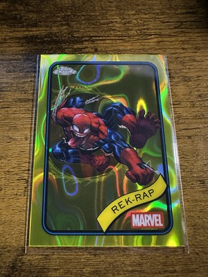 2025 Topps Chrome Marvel Rek-Rap Yellow Lava Refractor #54 | eBay