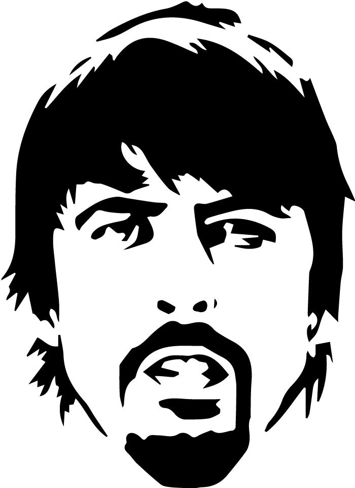 Dave Grohl vinyl decal sticker Nirvana Foo Fighters Probot | eBay