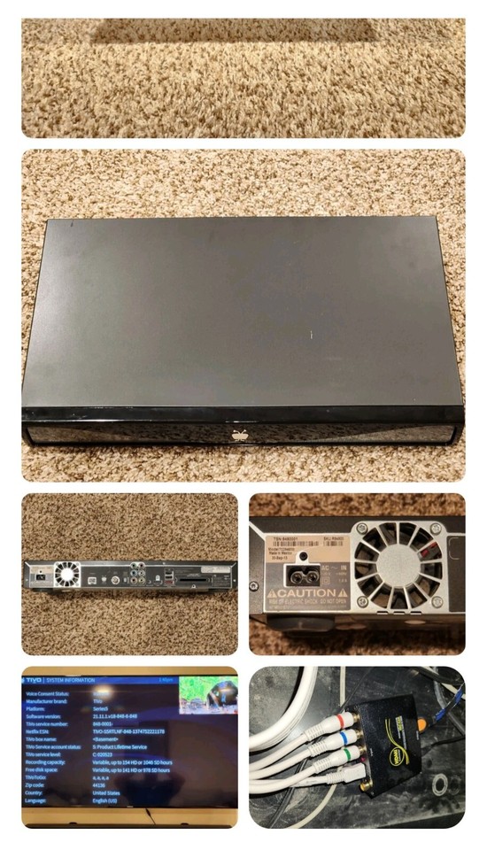 Tivo Roamio Plus HD 6 Tuner DVR With Lifetime Service 154 Hour 1TB ...