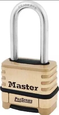 New In Box Master Lock Pro Series 1175SS Combo Padlock LS (ML-1175LHSS ...