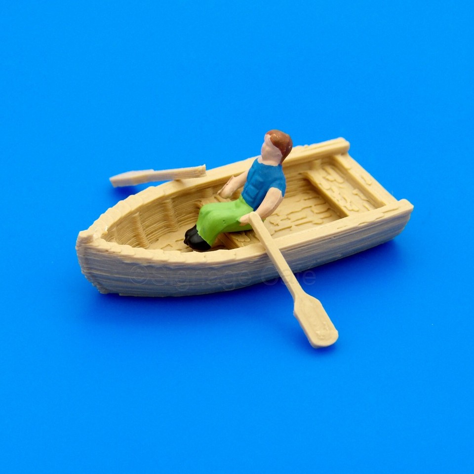 10 PACK - HO Scale Rowboats with Paddles 3D Printed Railroad Train ...