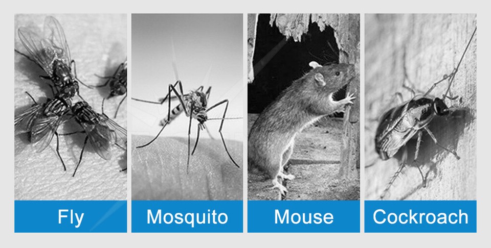 Pest Repeller Reject Ultrasonic Electronic Mouse Rat Mosquito Insect ...