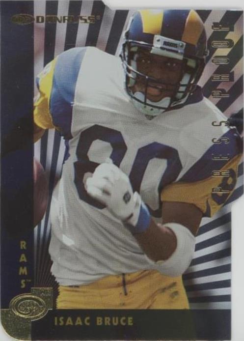 1997 Donruss - Isaac Bruce #28 Press Proof Gold Die-Cut /500 for sale ...