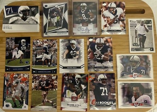 (46) Penn State Nittany Lions Football Card Lot (RC, AU) Autograph ...