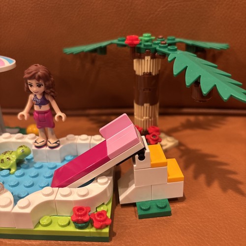 LEGO Friends#41090 Olivia's Garden Pool W/Added Palm Tree & Friend ...