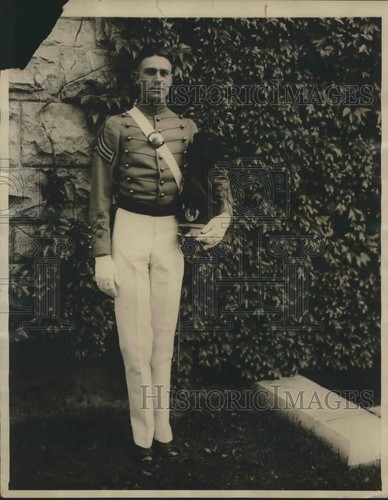 1926 Press Photo Cadet William Baker named as Honor man at the Military ...