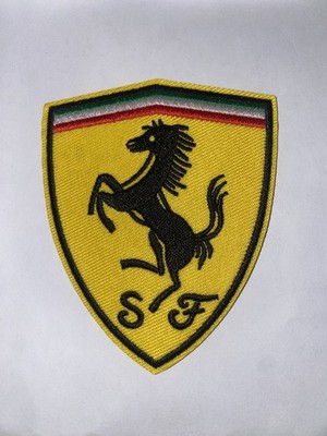 Ferrari Team Logo Crest 3in Embroidered Iron-on Patch | eBay