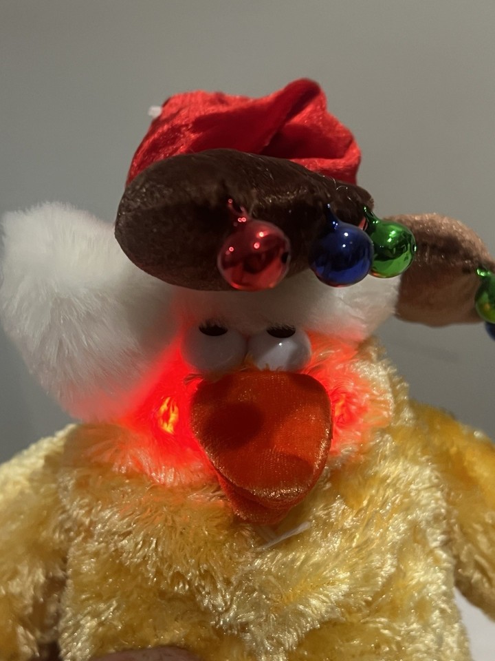 Dandee Chicken Musical Dancing Plush Christmas Reindeer Light Up | eBay