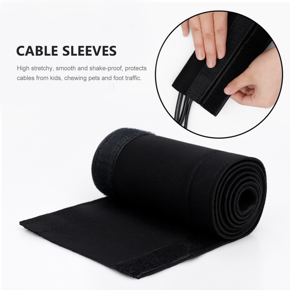 Flexible Neoprene Cable Wrap Cover Wire Hider for Computer Cord ...