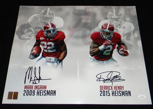 MARK INGRAM & DERRICK HENRY AUTOGRAPHED ALABAMA CRIMSON TIDE 16x20 ...