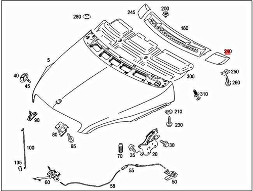 Genuine MERCEDES W245 B-CLASS W245 Facing 1698300375 | eBay
