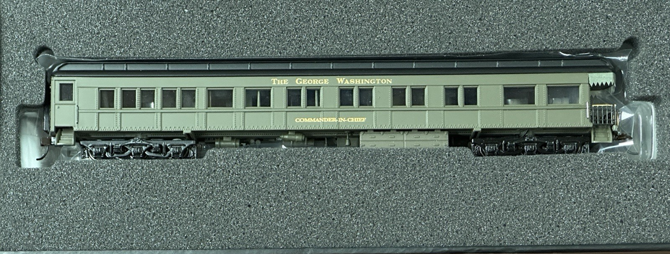 NIB HO MUSEUM QUALITY BACHMANN SPECTRUM GEORGE WASHINGTON C&O SET-FREE ...