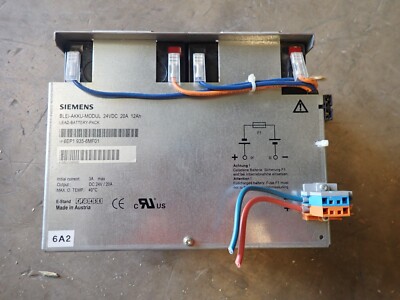 Siemens Battery Pack 3A Max Initial BLEI-AKKU-MODUL-24VDC 20A 12Ah | eBay