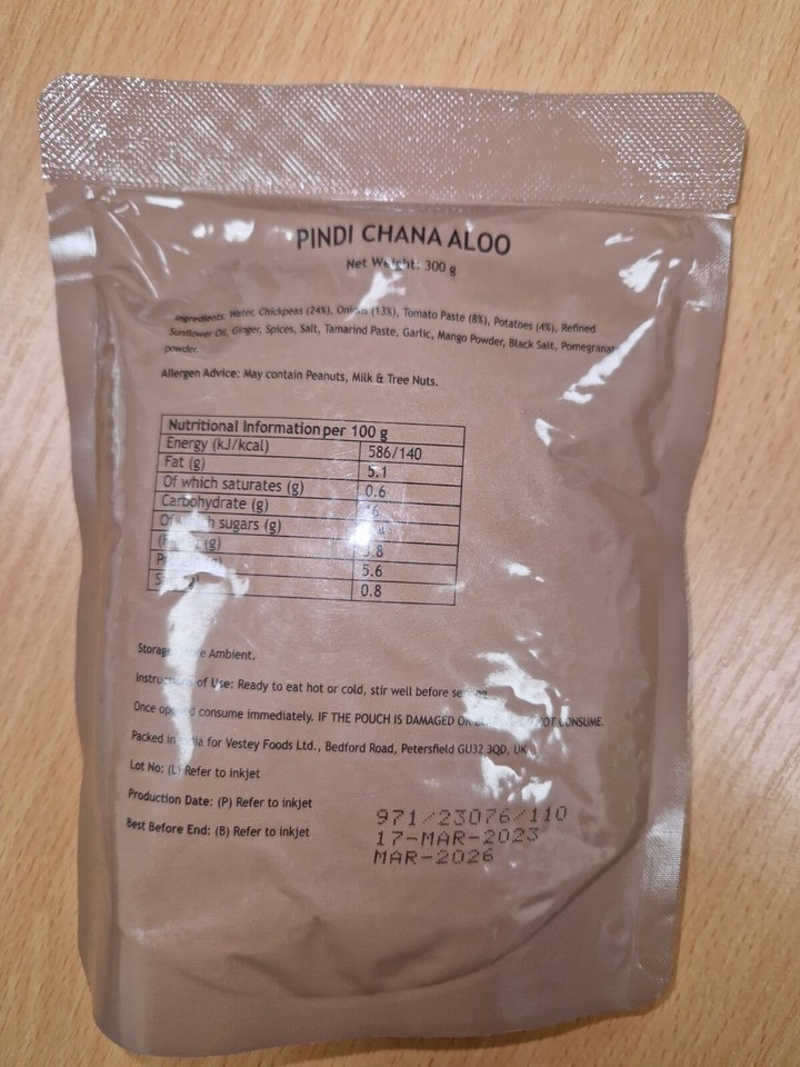 BRITISH ARMY MOD RATION PACKS MEALS MRE EMERGENCY FOOD SUPPLIES READY ...