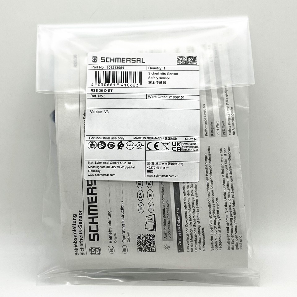 1pcs New Schmersal RSS 36-D-ST Safety sensor | eBay