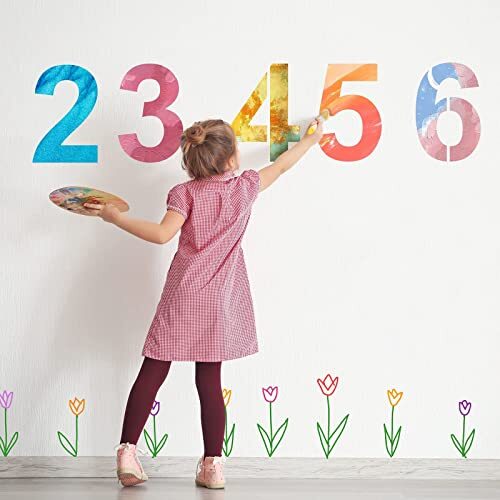 18 Inch Large Number Stencils Reusable Number Painting Stencil Plastic ...