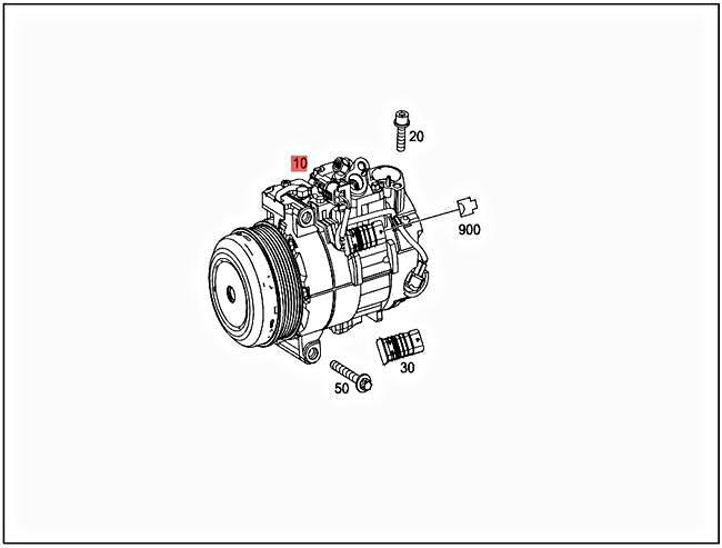 Genuine MERCEDES C292 W166 X166 Refrigerant compressor 0008305502 | eBay