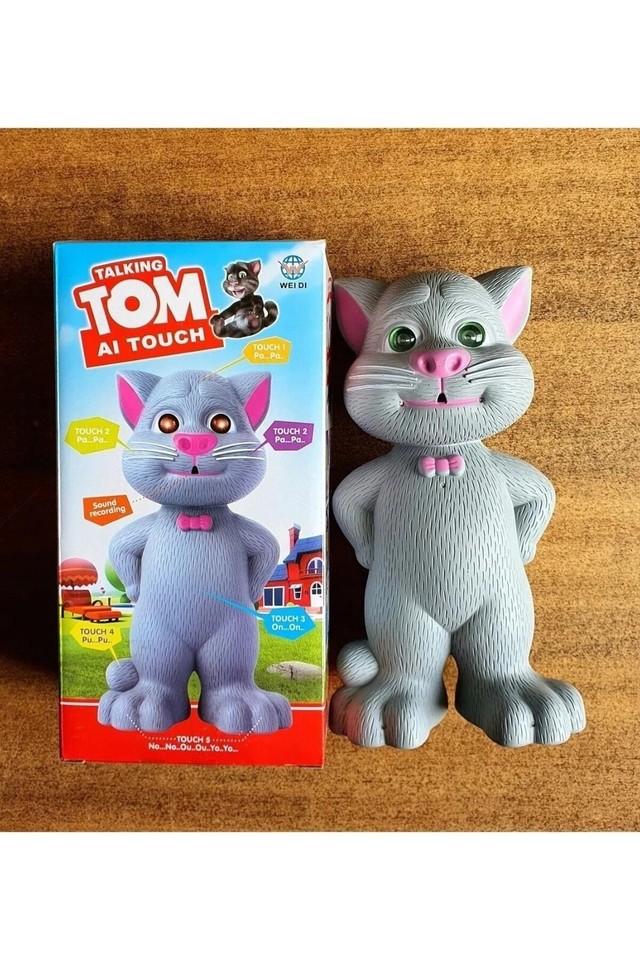 Talking Tom Tom Cat Talkback Animated Cute Nice Toy Gift for Children ...