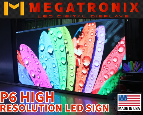 2x Programmable Message LED Sign Outdoor Full Color 2 Sided Digital P6 ...