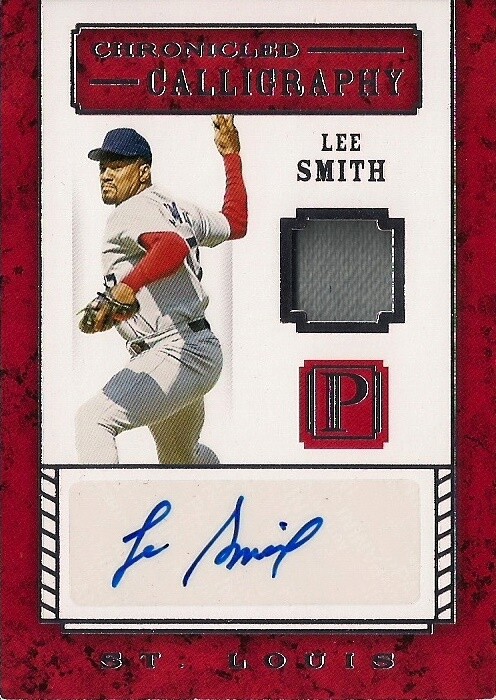 LEE SMITH 2016 Panini Calligraphy Autograph & Jersey /149 St. Louis ...