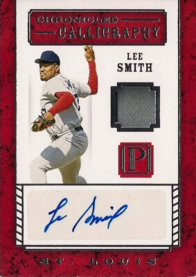 LEE SMITH 2016 Panini Calligraphy Autograph & Jersey /149 St. Louis ...