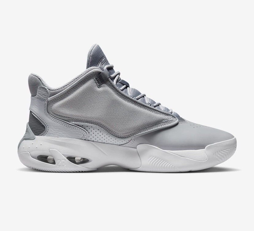 New NIKE Jordan Max Aura 4 Cool Gray White Black Wolf Gray Basketball ...