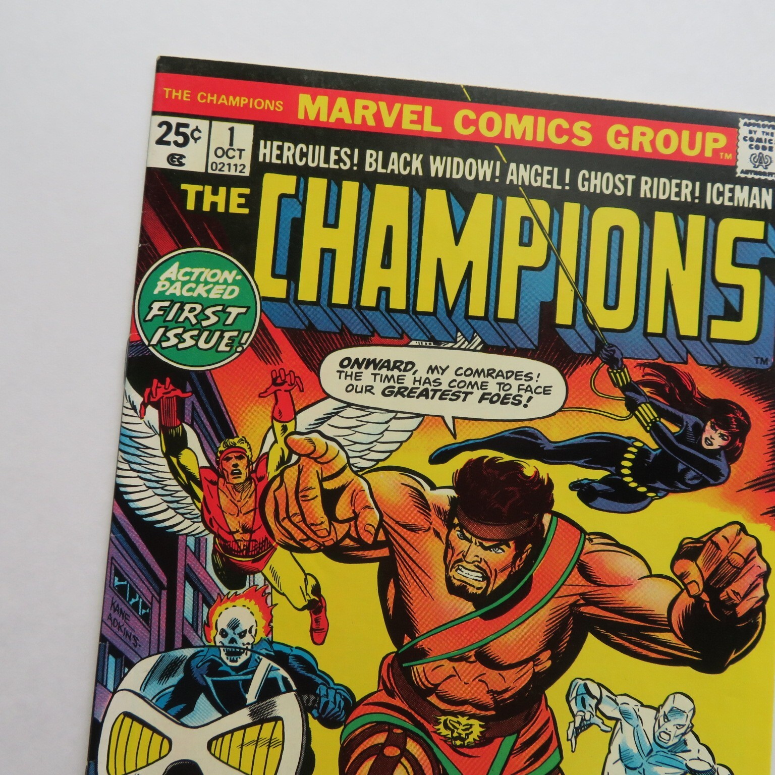 Champions 1 (1975) 1st app & Origin, Black Widow Ice Man Hercules KEY ...